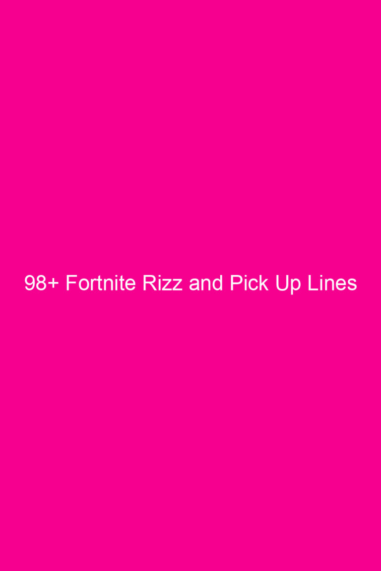 98+ Fortnite Rizz And Pick Up Lines