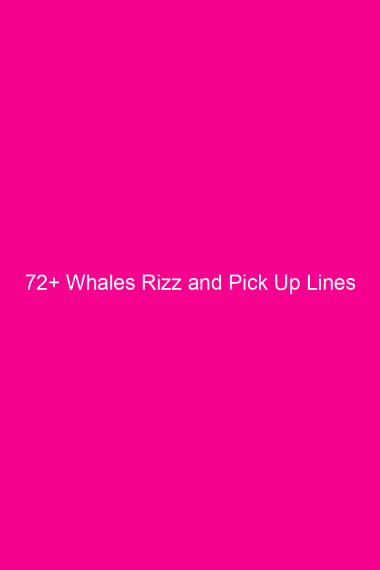 72+ Whales Rizz And Pick Up Lines